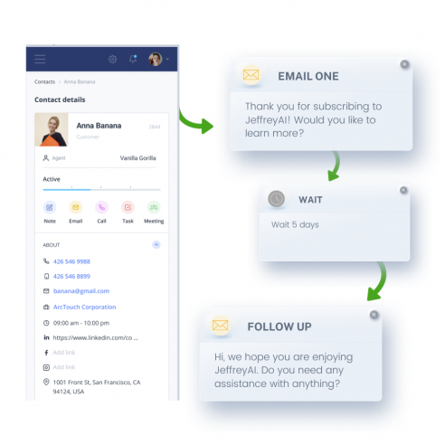 JeffreyAI Engage - JeffreyAI AI Agent Business Automation